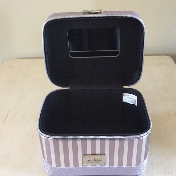 Nicole Miller | Bags | Purple And Silver Makeup Case | Poshmark